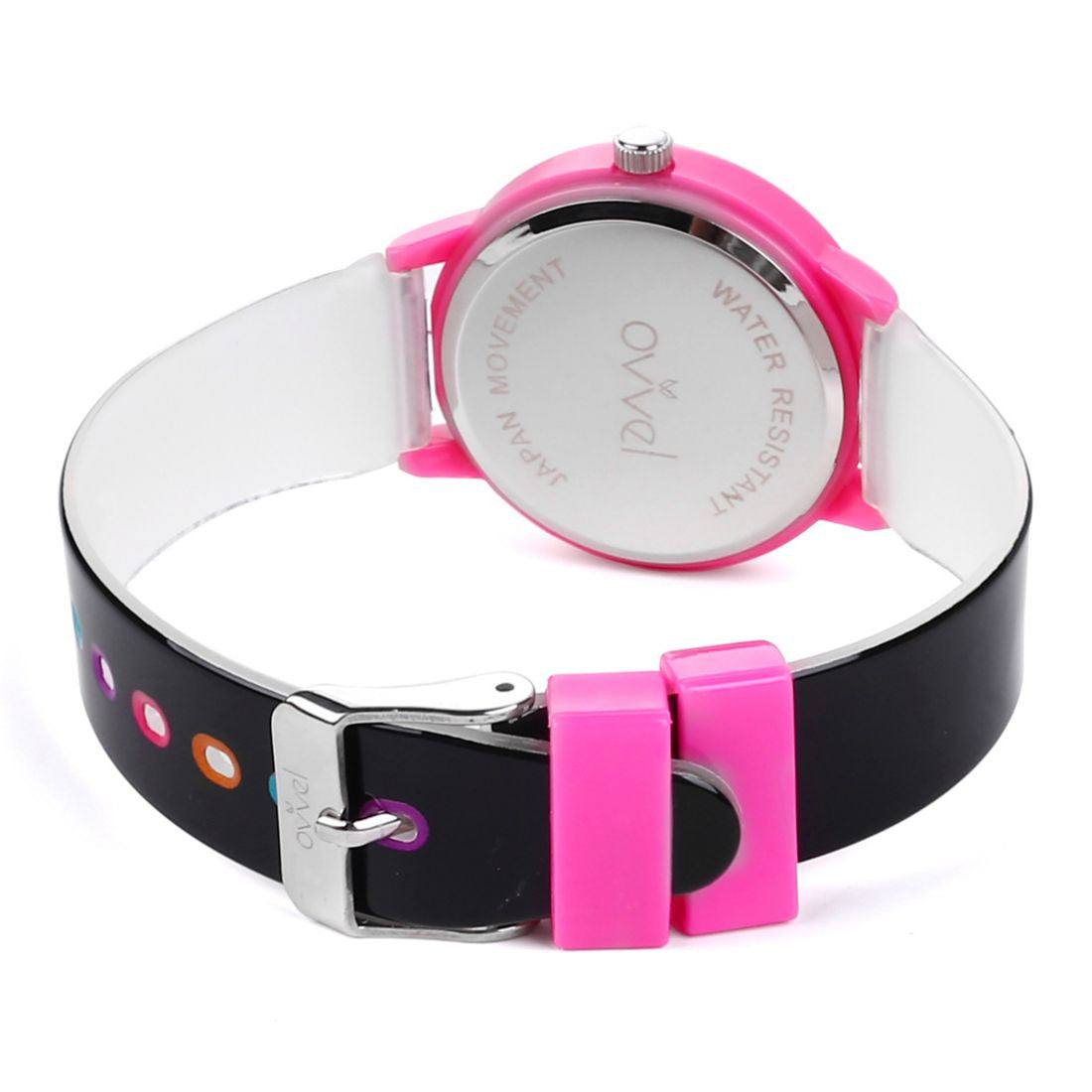 Girls Teens Colorblock Analog Watch